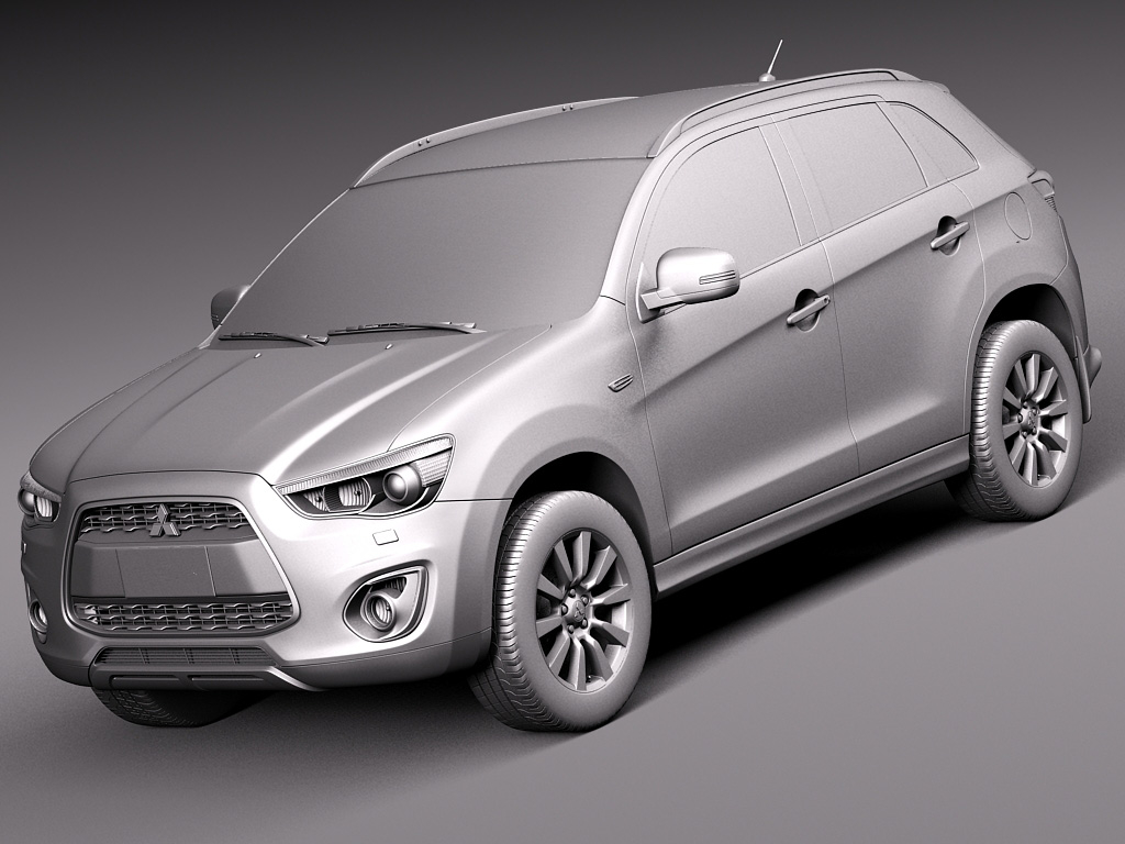 mitsubishi asx 3d model