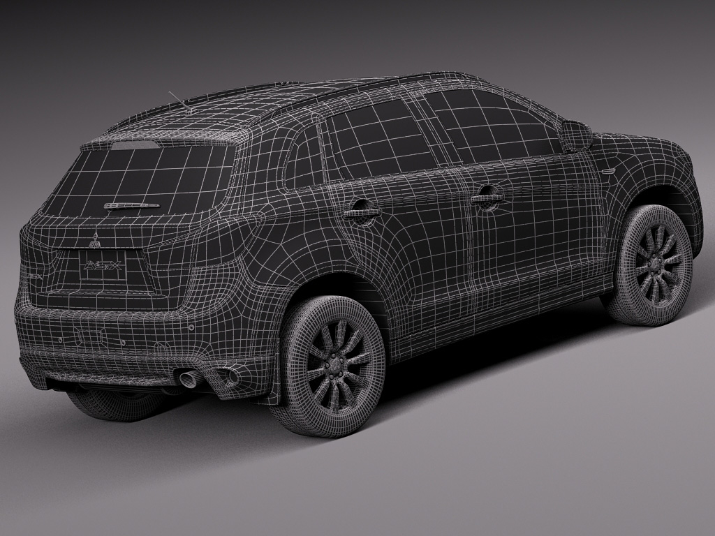mitsubishi asx 3d model