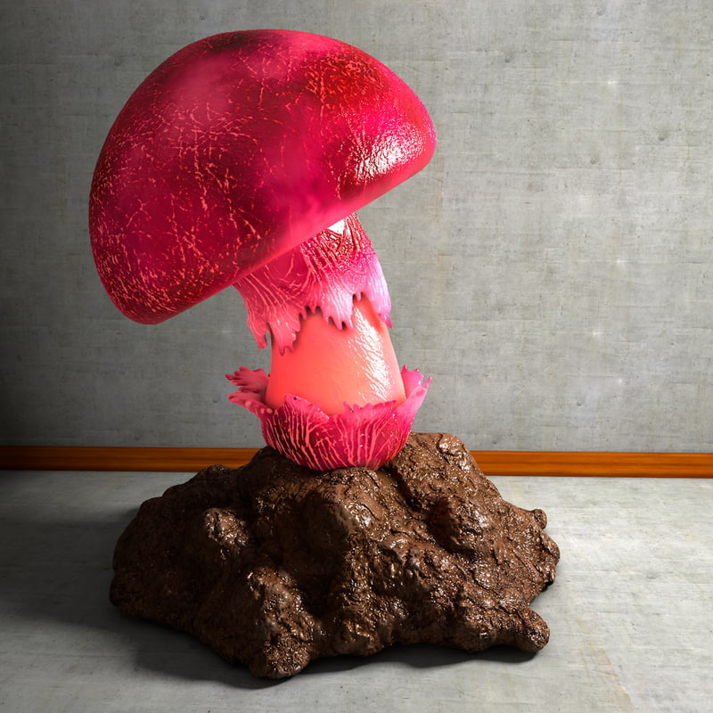 mushroom shroom 3d obj