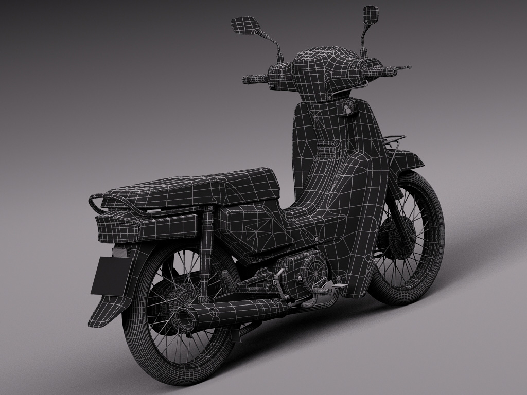3d model honda 2013 super