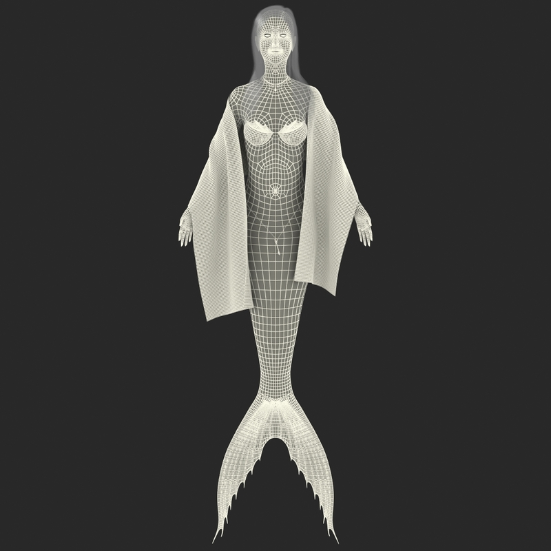 mermaid 3d model