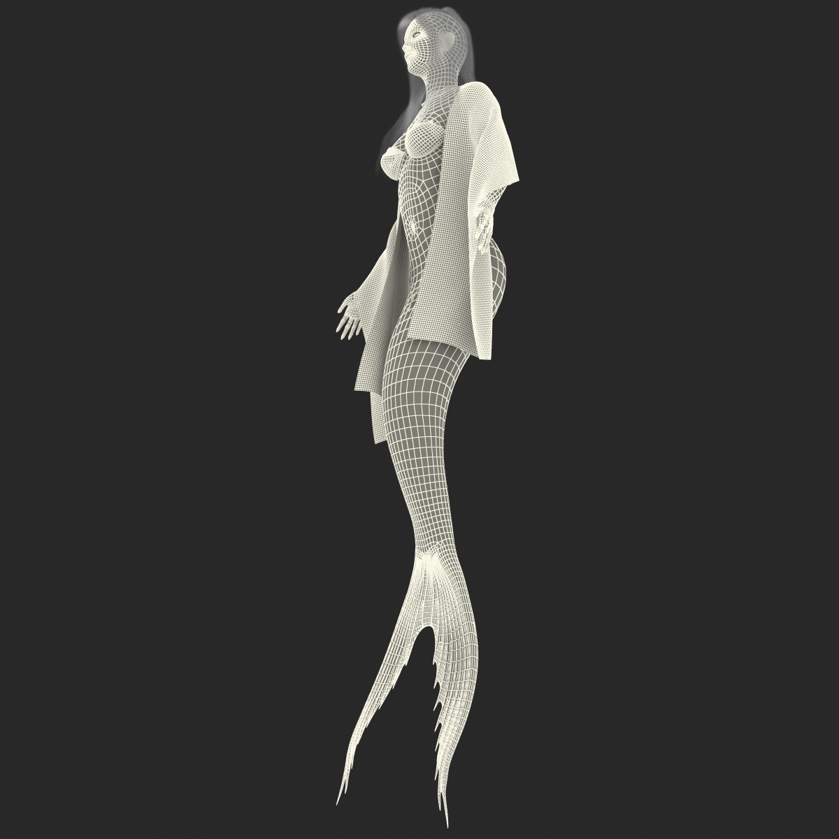 mermaid 3d model