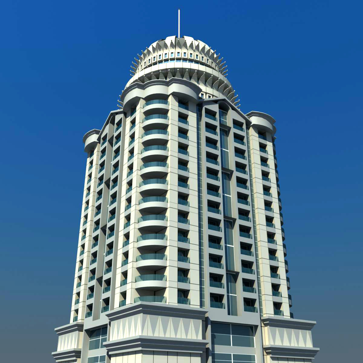 princess tower dubai 3d max