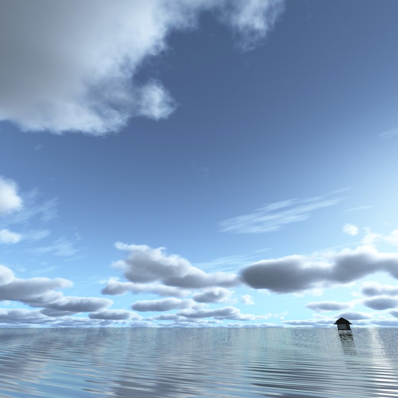 3d model sky clouds