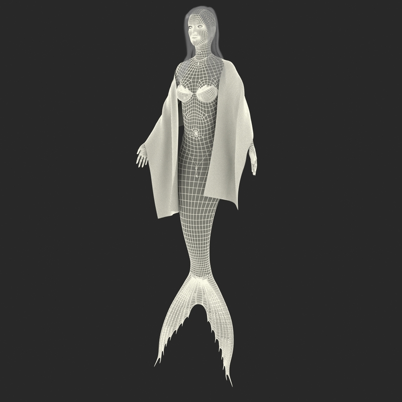 mermaid 3d model