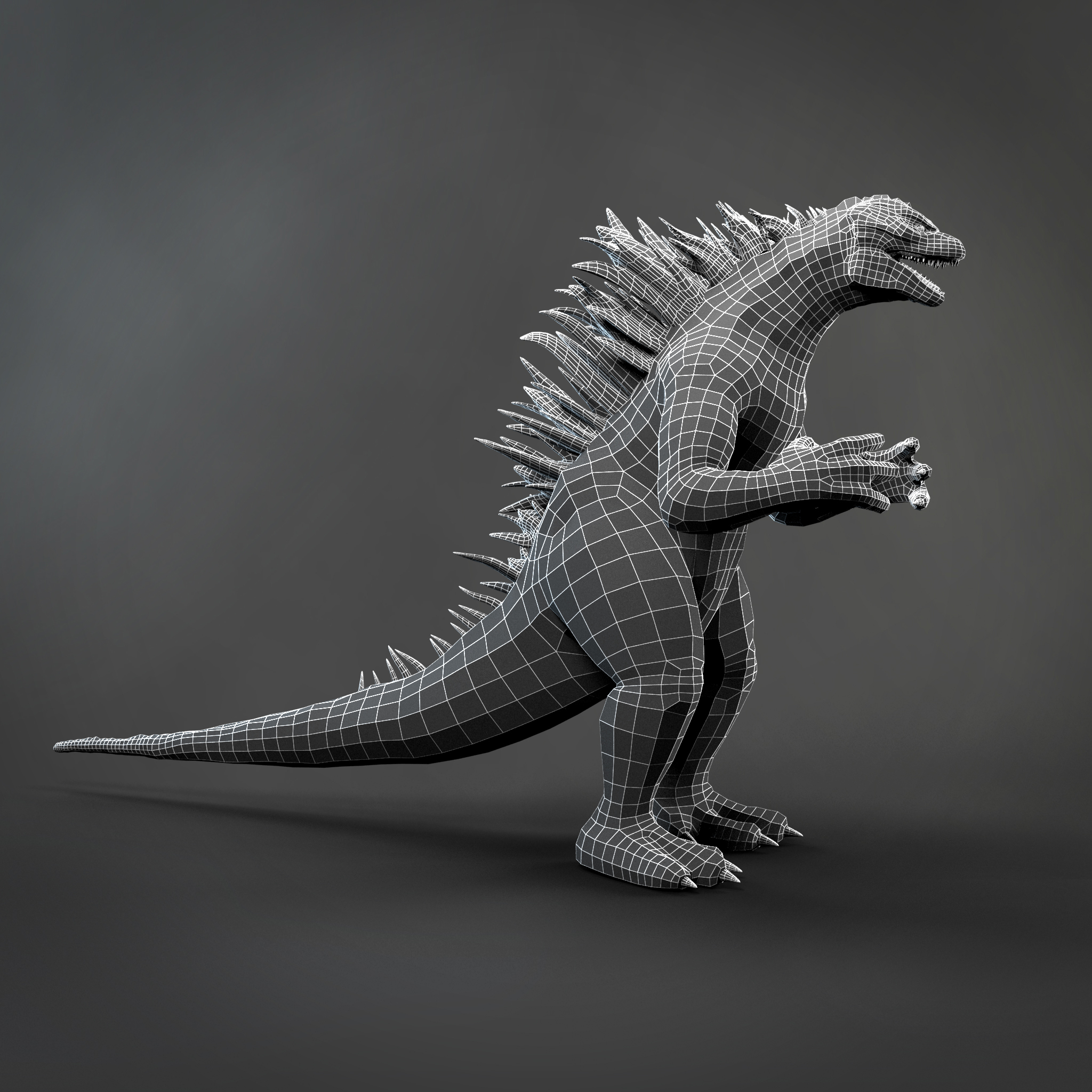 3d monster rigs model
