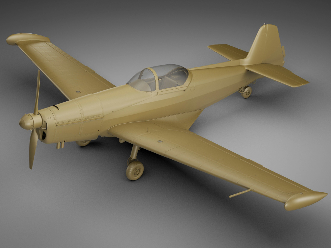 zlin z526 afs 3d model