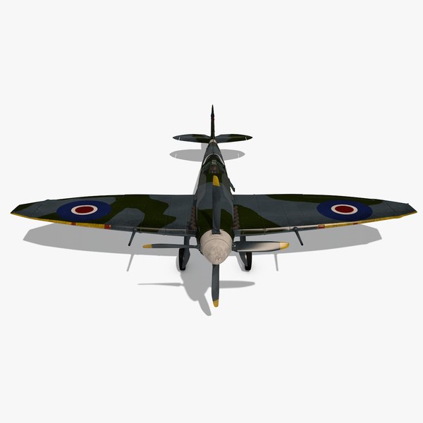 3d model plane spitfire supermarine