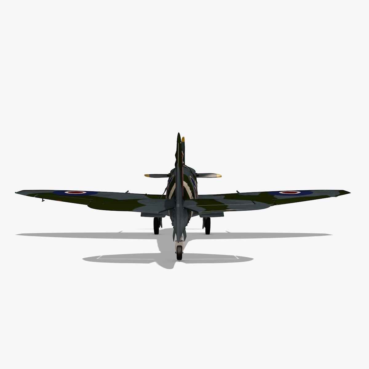 3d model plane spitfire supermarine