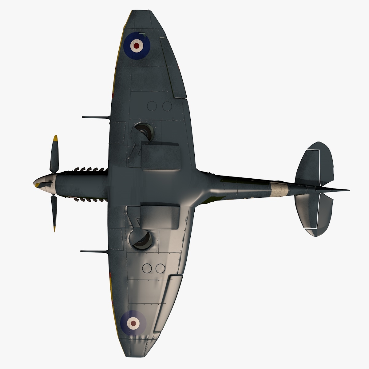 3d model plane spitfire supermarine