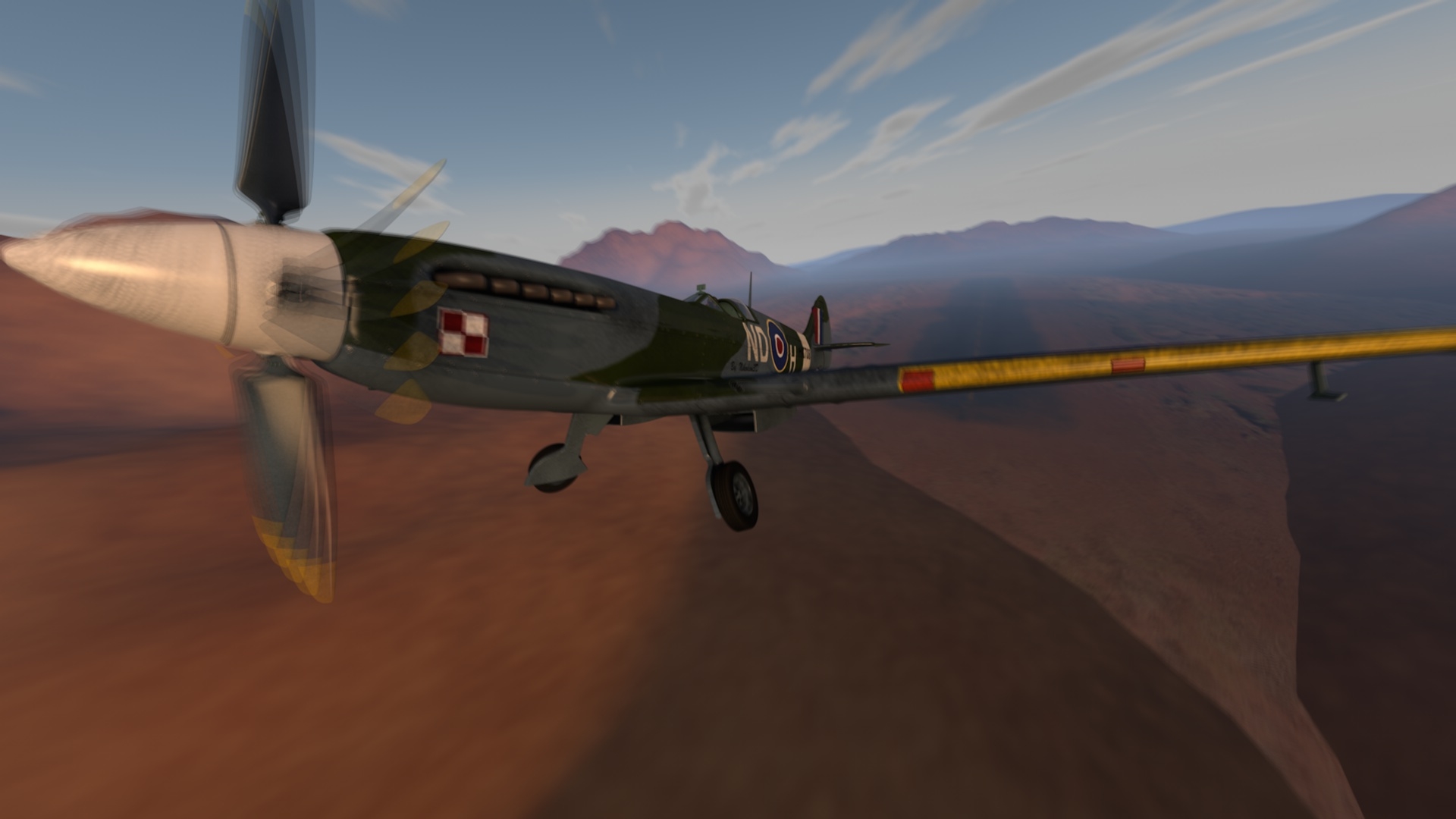 3d model plane spitfire supermarine