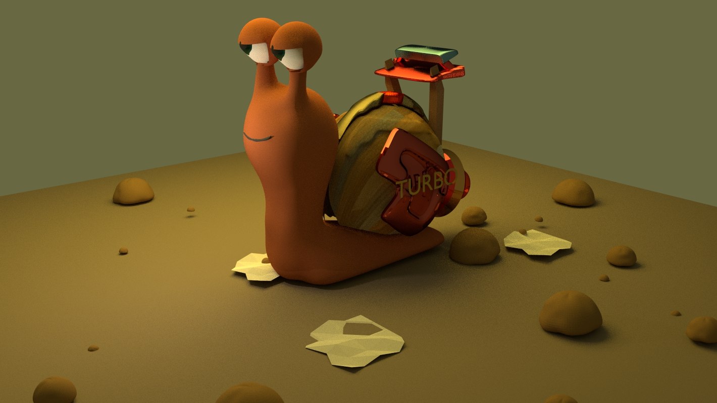 turbo snail 3d model