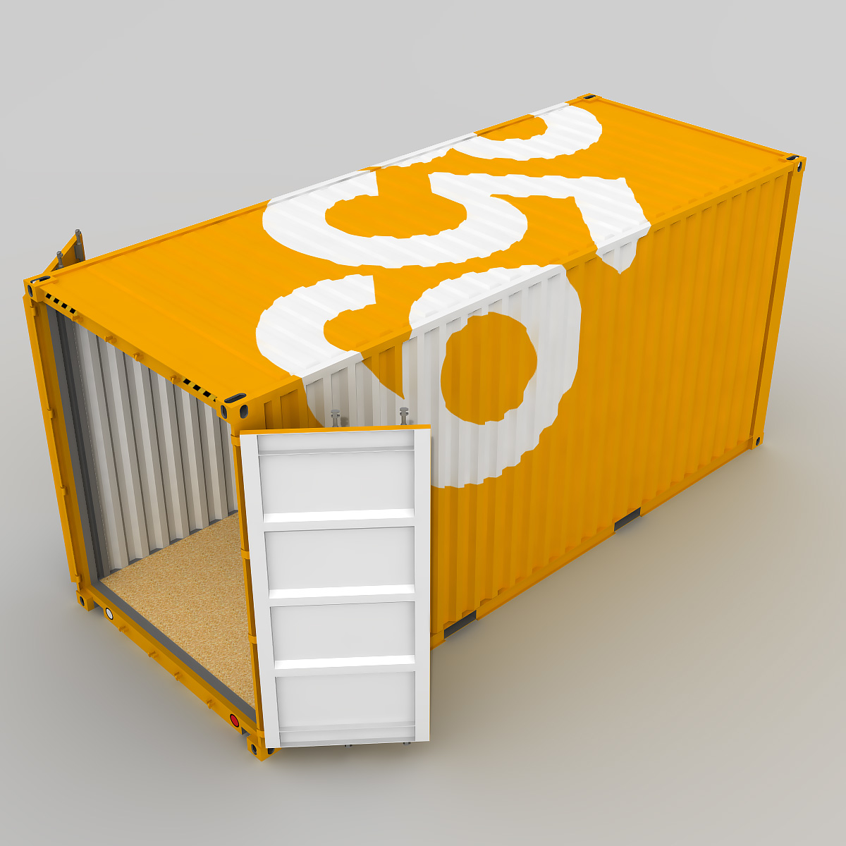 20 shipping container 3d model