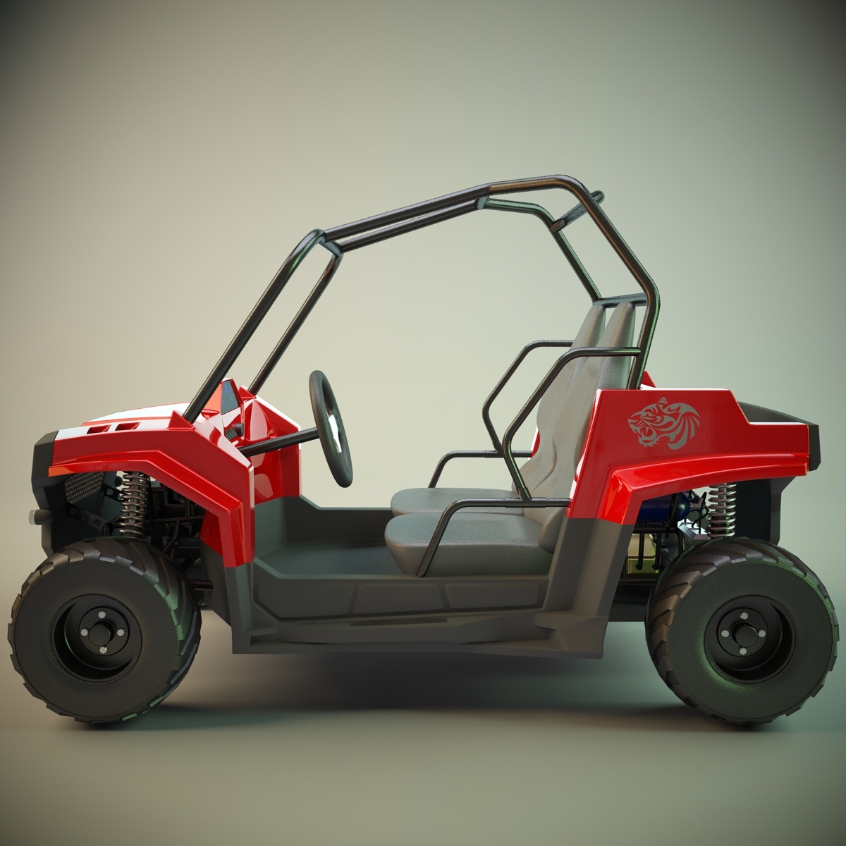 buggy kids 3d model