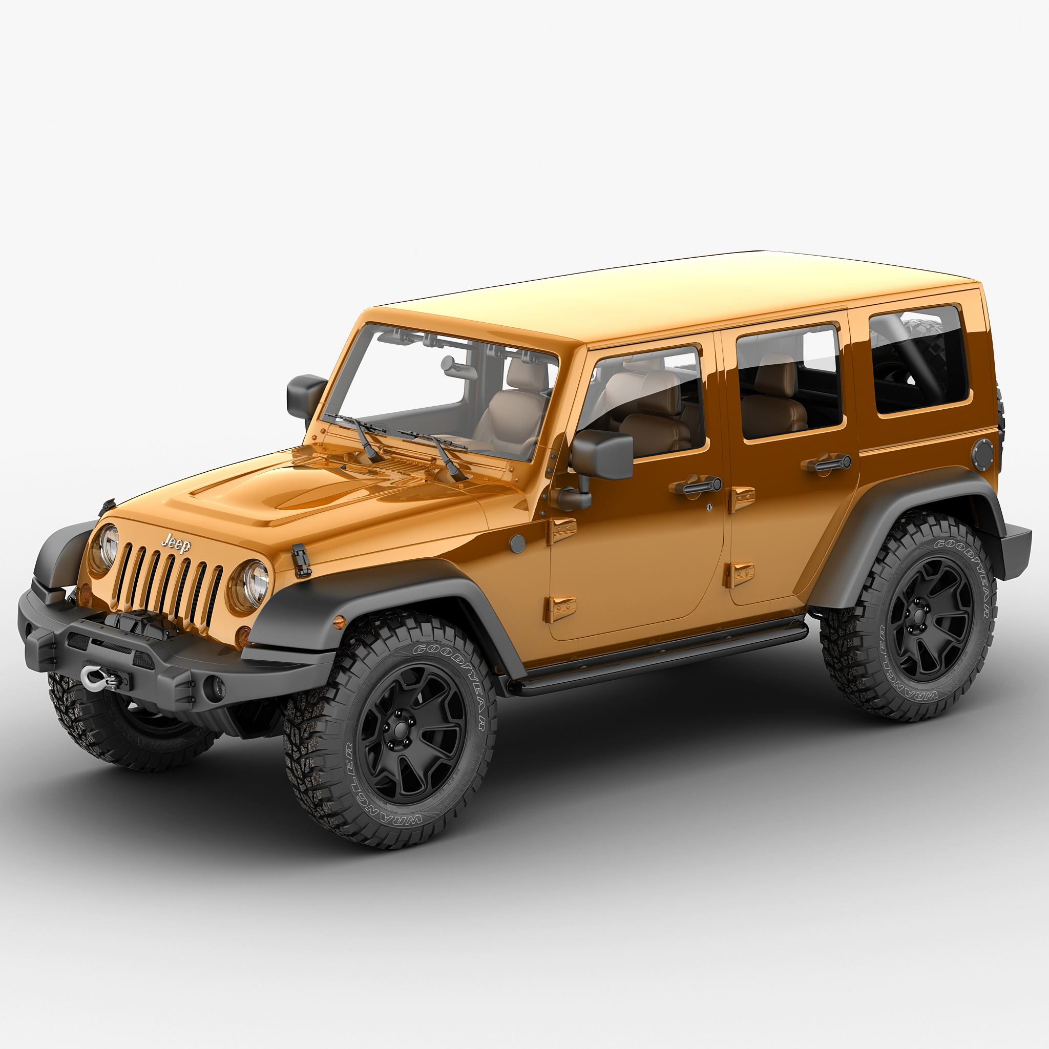 3d model jeep wrangler moab 2013