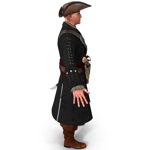 3d model pirate rigged