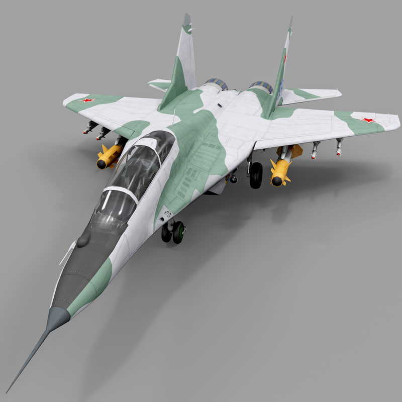 3d model russian fighter aircraft mig-29