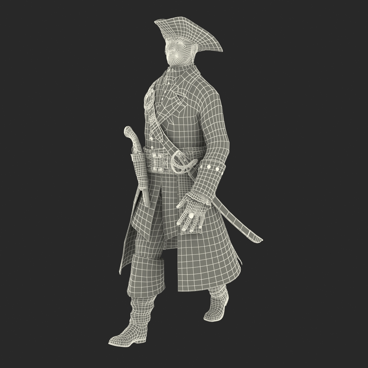 3d model pirate rigged