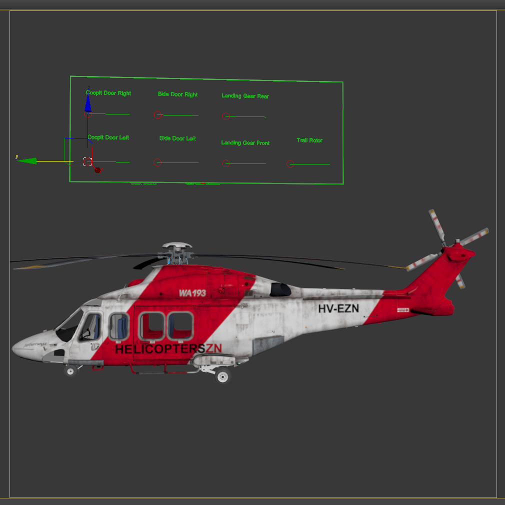 3d agustawestland aw139 2 rigged model