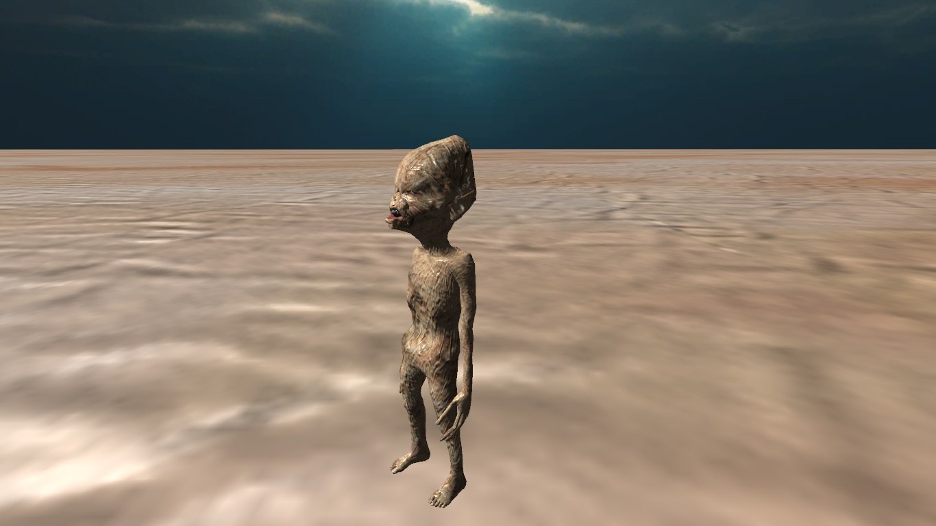 3d model zombie alien