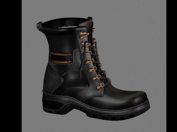 heel boot 3d model