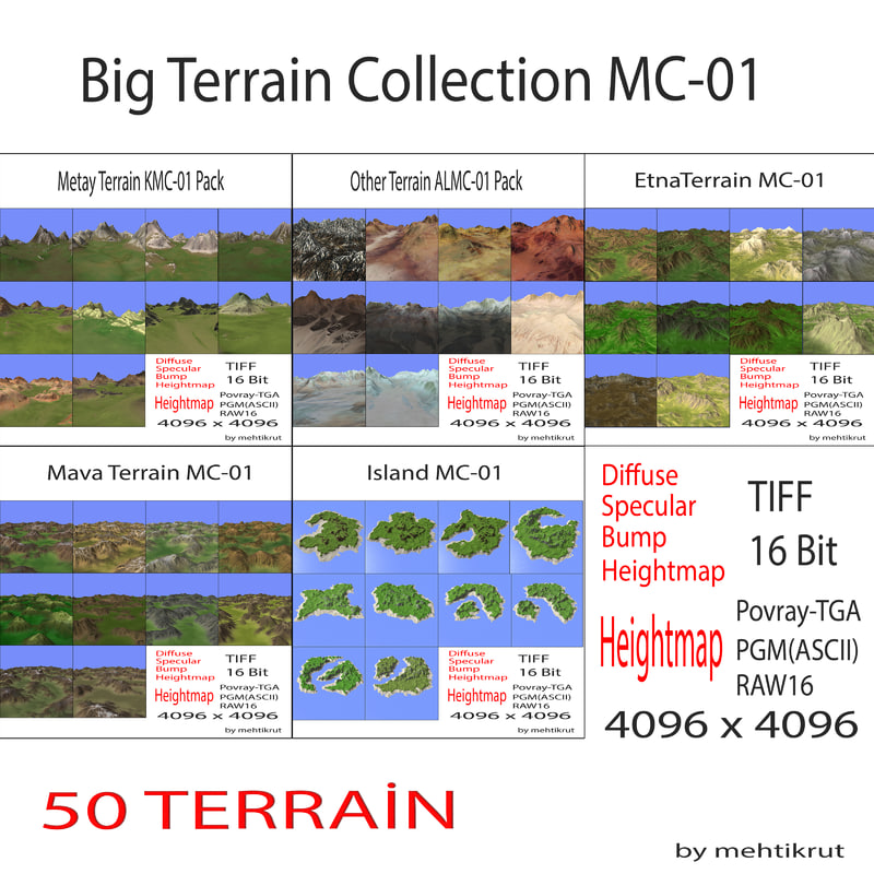 3d model terrain mc