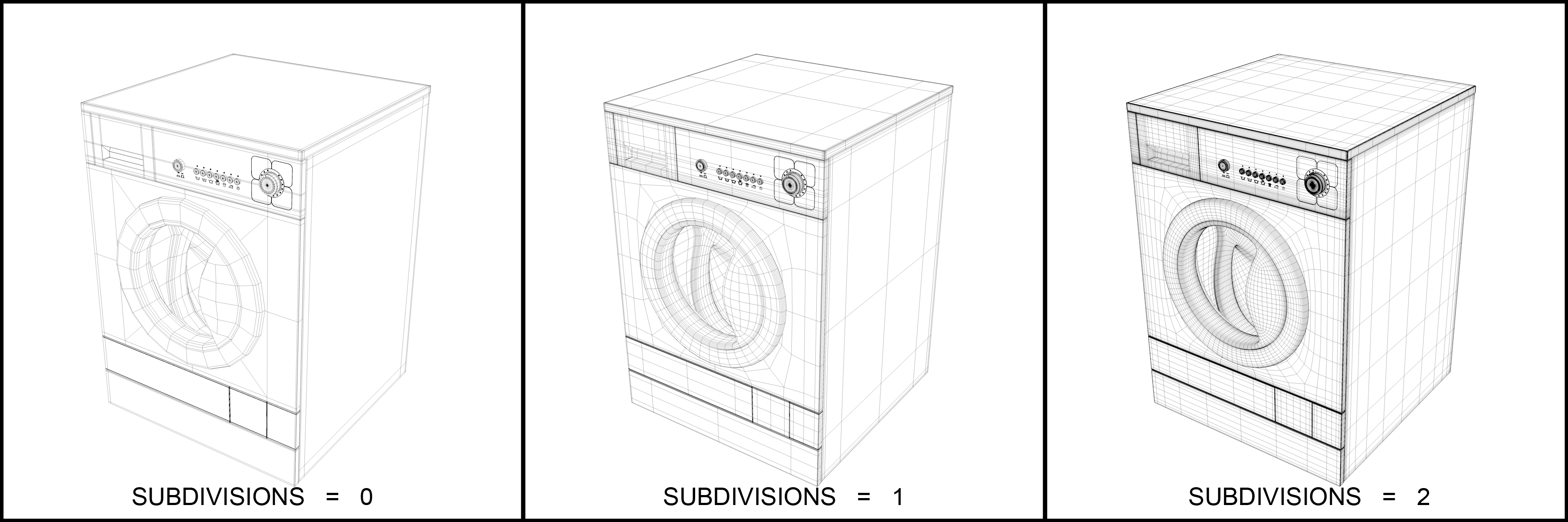 generic washing machine 3d c4d