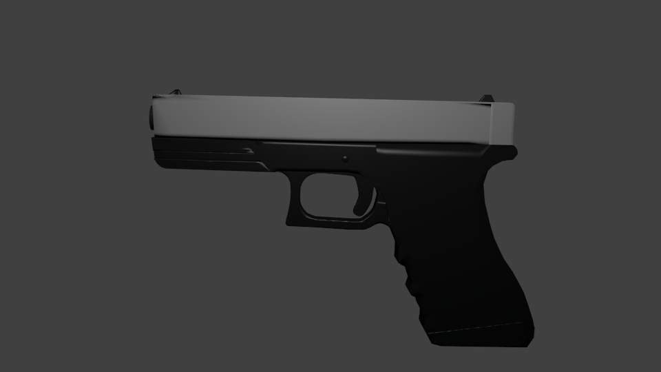 glock 17 3d obj