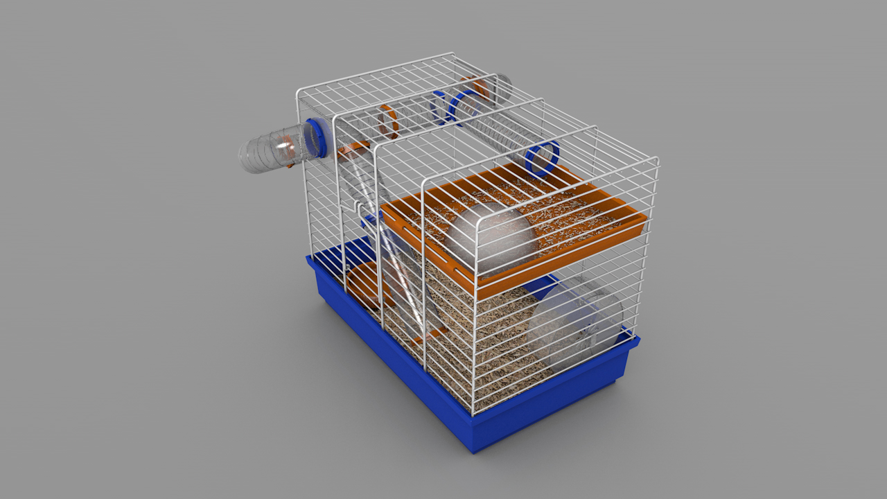 3d model hamster cage