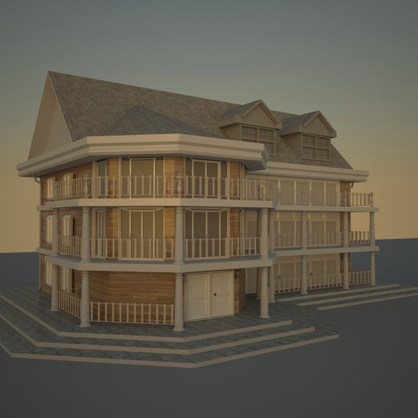 modelo 3d Casa de dos pisos - TurboSquid 791699