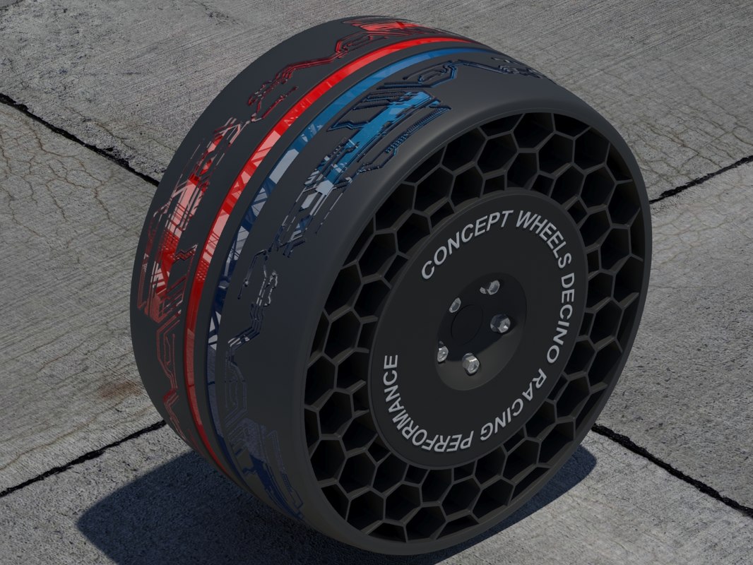 3d model concept wheel
