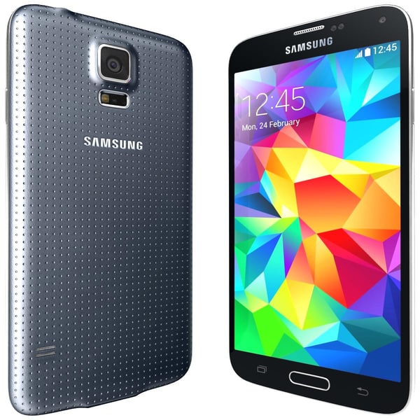 samsung galaxy s5 black 3d 3ds
