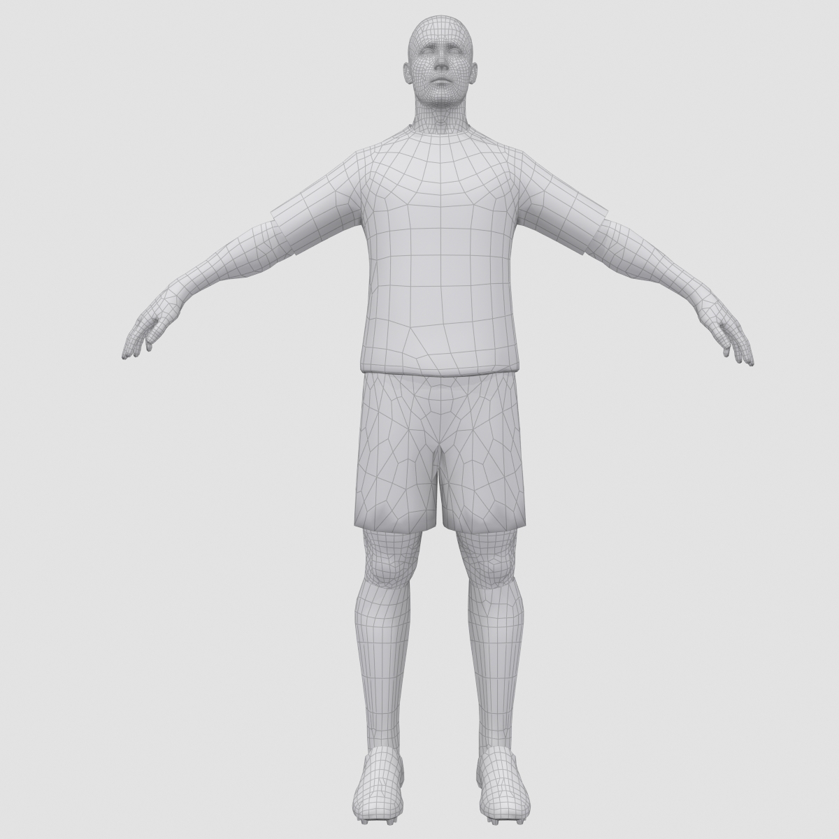 3d soccer player model