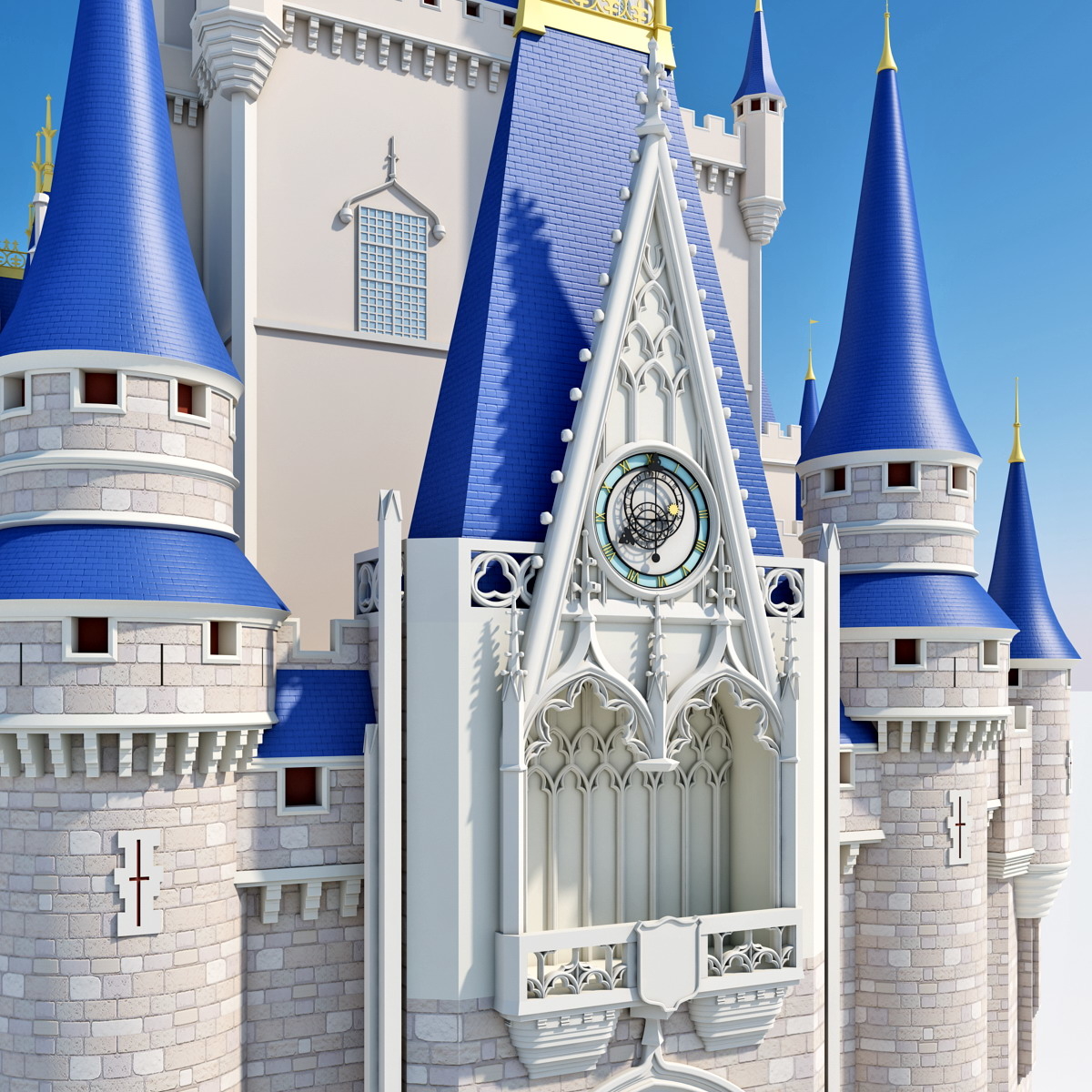 3d cinderella castle model