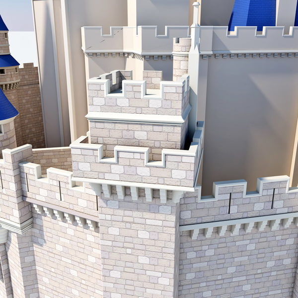 3d cinderella castle model