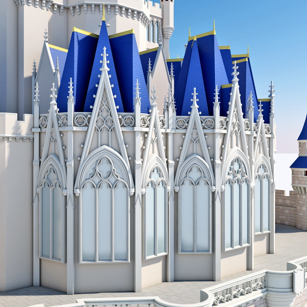 3d cinderella castle model