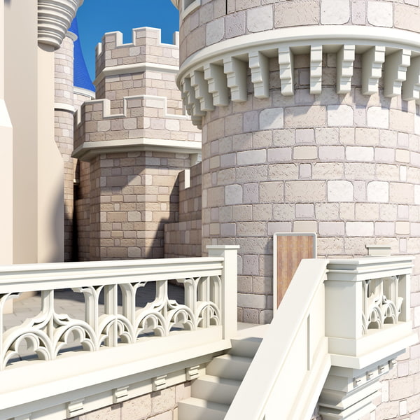 3d cinderella castle model