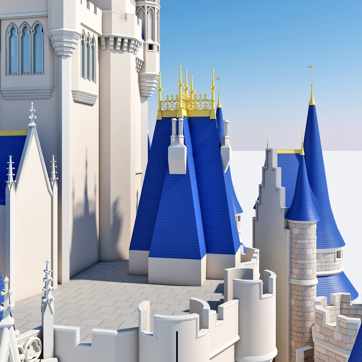 3d cinderella castle model