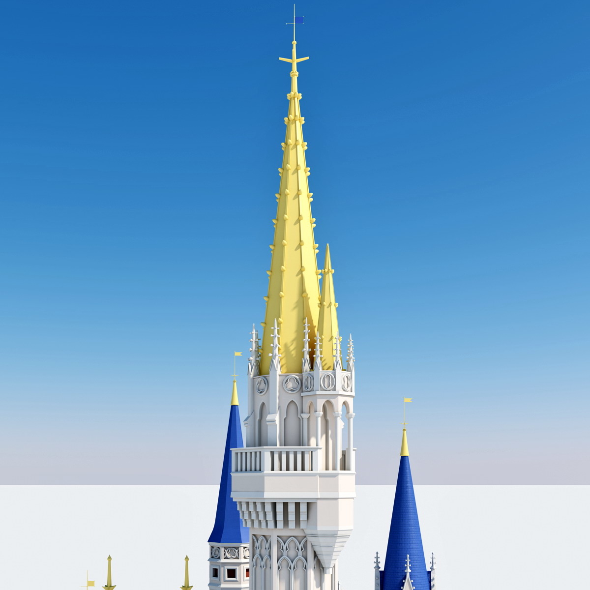 3d cinderella castle model