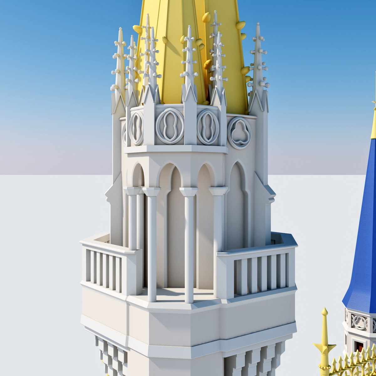 3d cinderella castle model