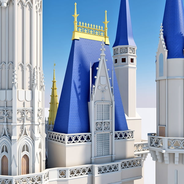 3d cinderella castle model