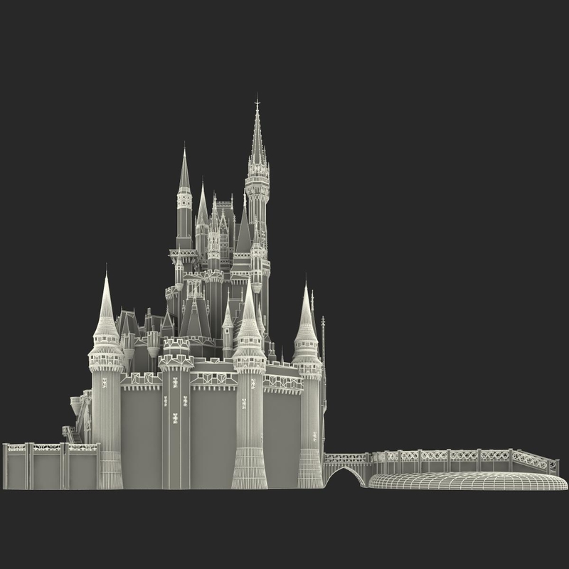 3d cinderella castle model