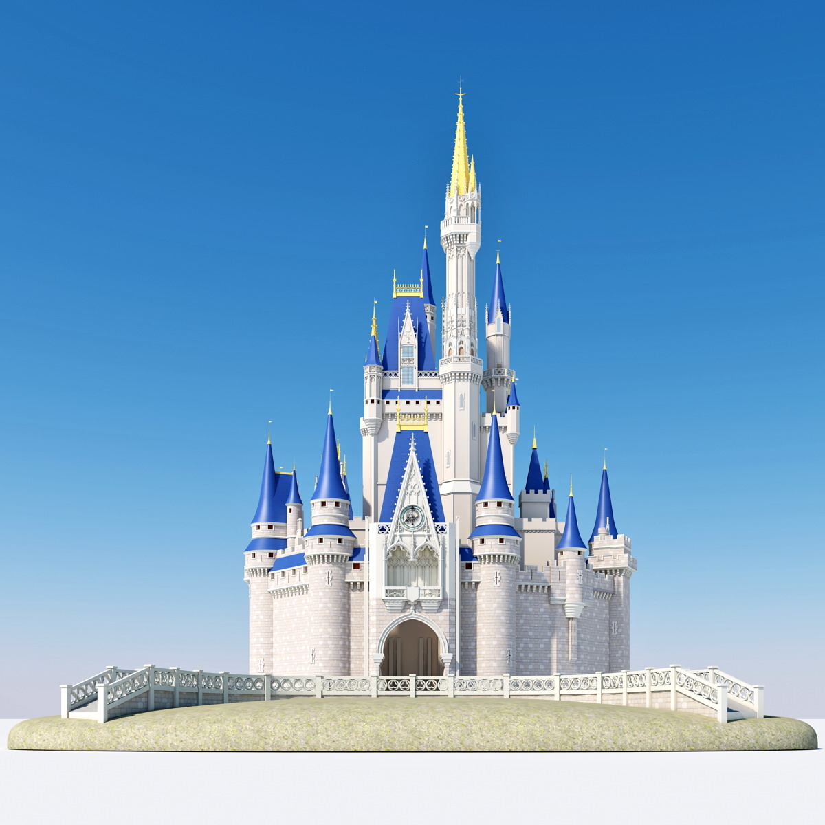 3d cinderella castle model