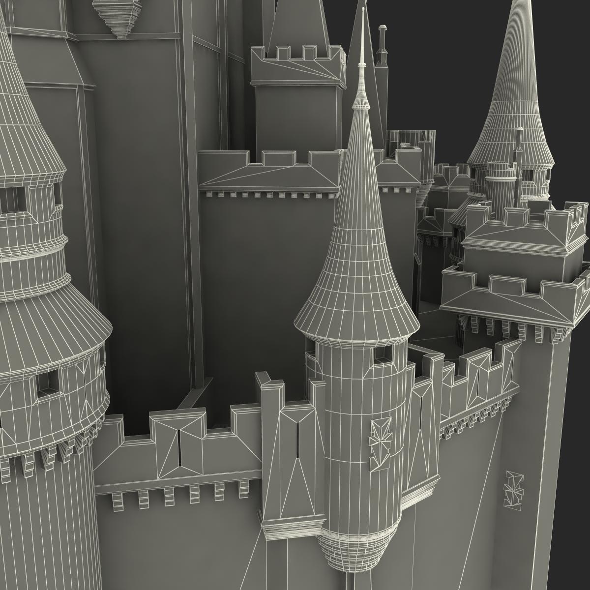 3d cinderella castle model