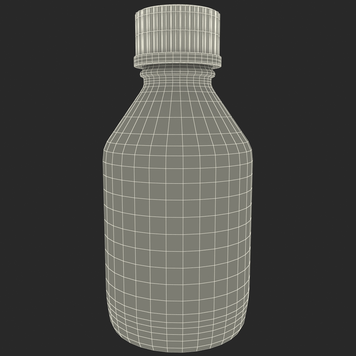 laboratory bottle 500 ml 3d model