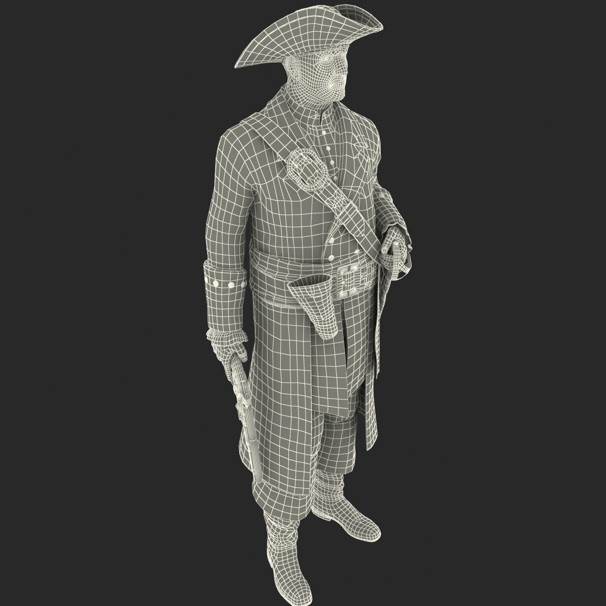 pirate pose 1 3d max