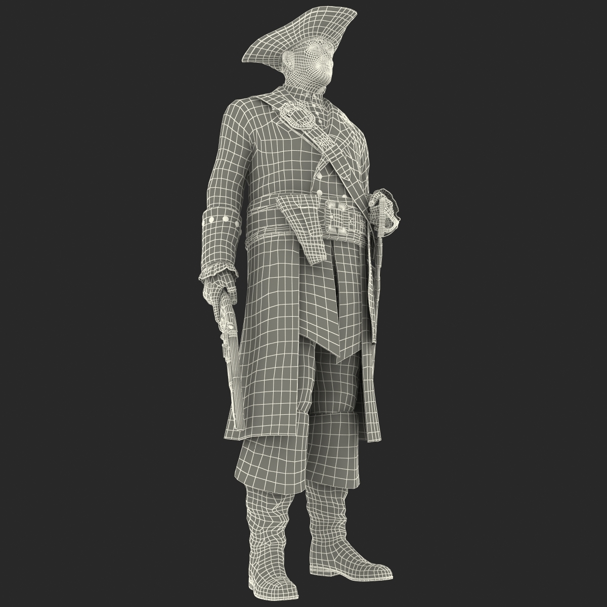 pirate pose 1 3d max