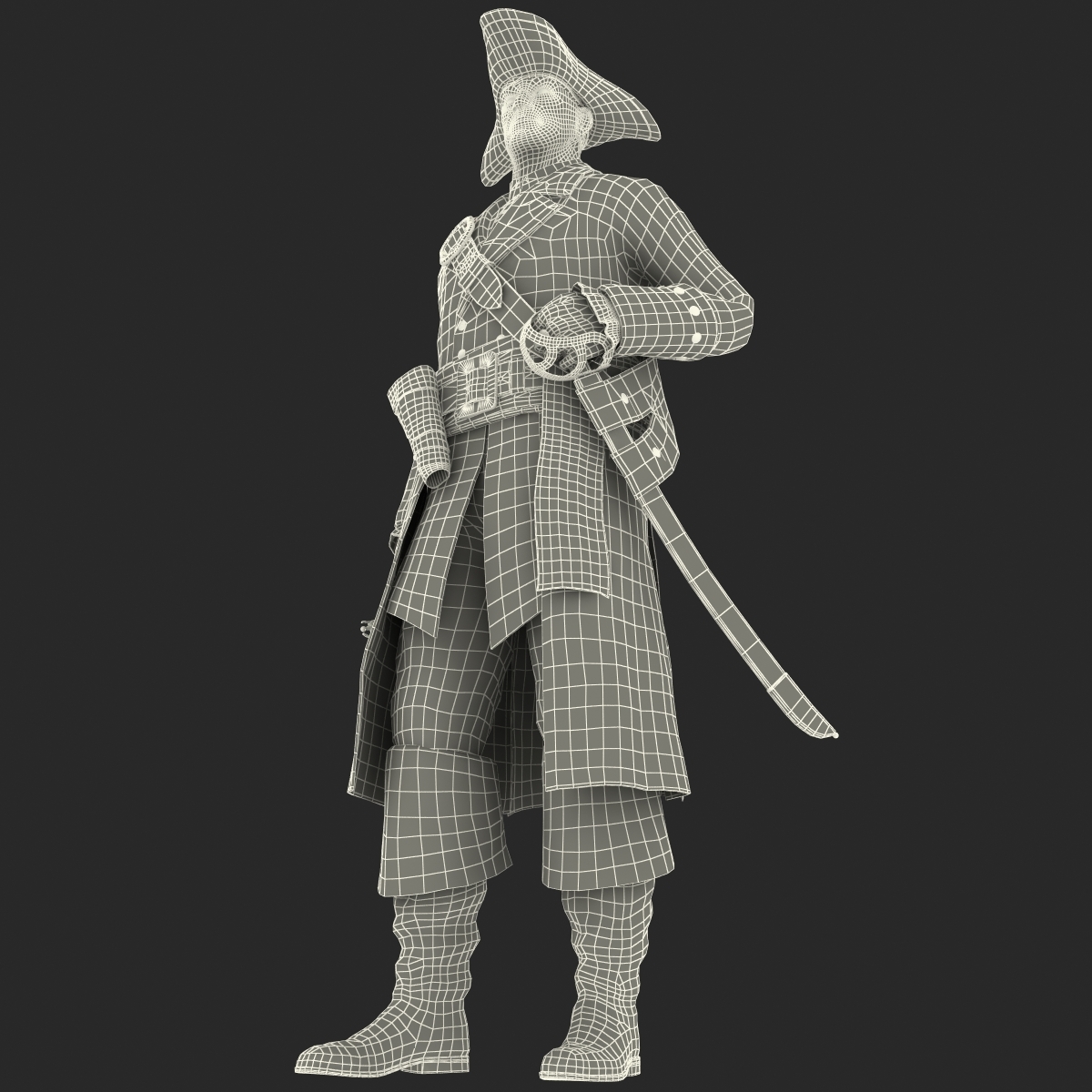 pirate pose 1 3d max