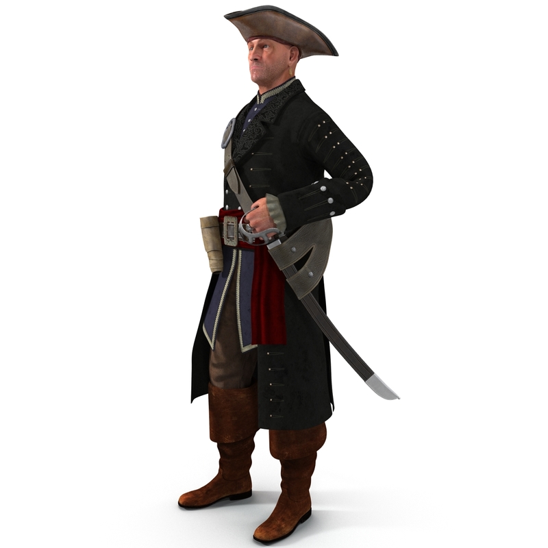 pirate pose 1 3d max