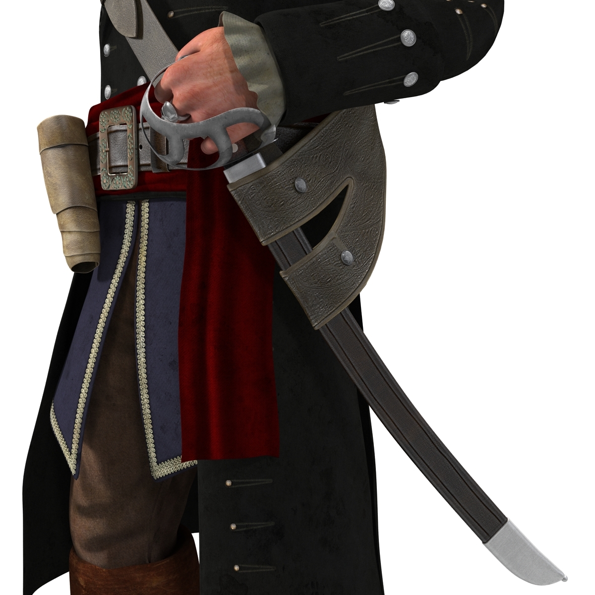 pirate pose 1 3d max